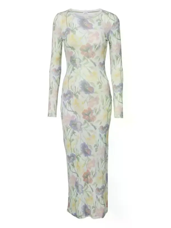 Loewe Floral-print Maxi Dress - Green