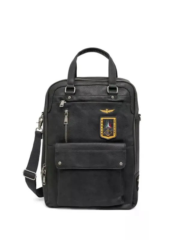 AERONAUTICA MILITARE Patch-detail Backpack - Grey