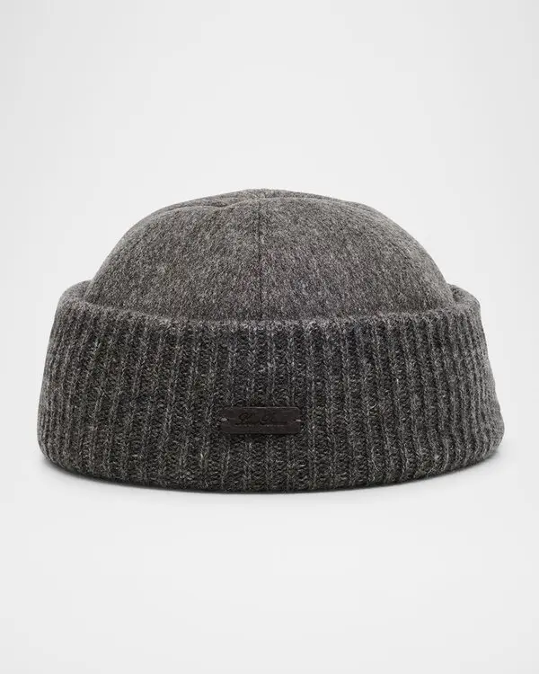 Loro Piana Cashmere Beanie - Grey Melange