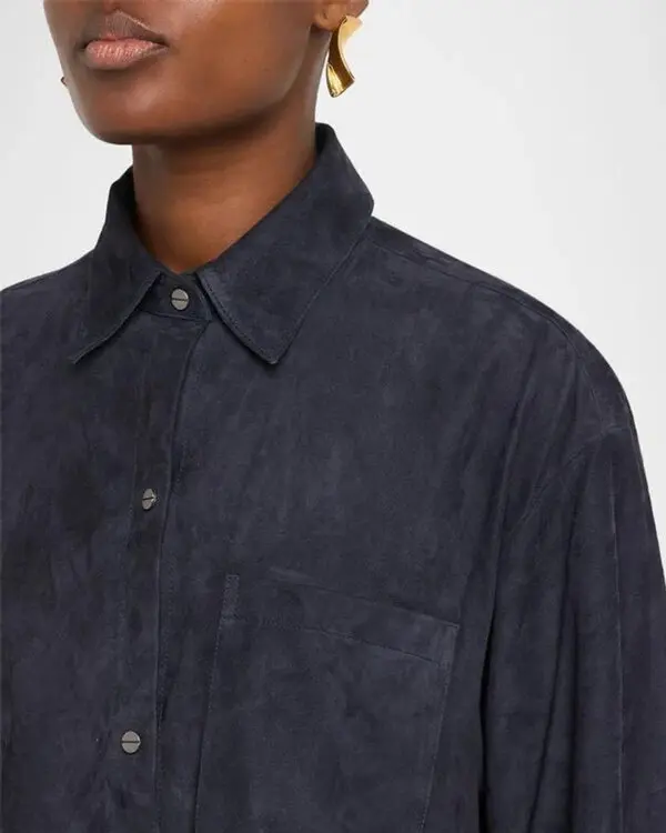 TWP Little Big Joe Suede Shirt
