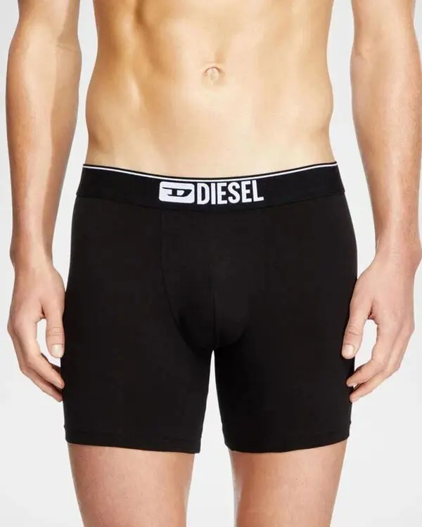 DIESEL® Apos;s Max Stretch 3-pack Boxer Briefs - Black/mult