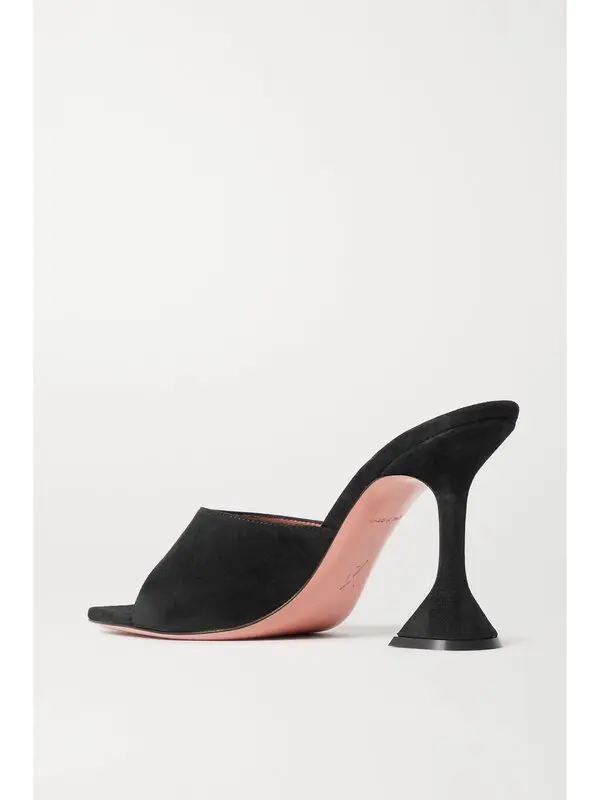 Amina Muaddi Lupita Suede Mules