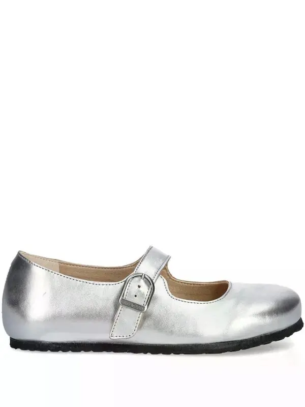 BIRKENSTOCK Buckle-fastening Ballet Flats - Silver