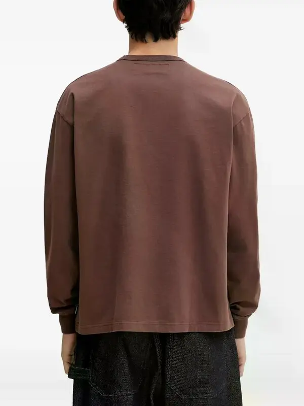 NEIGHBORHOOD Logo-print Long-sleeve Sweatshirt - Brown