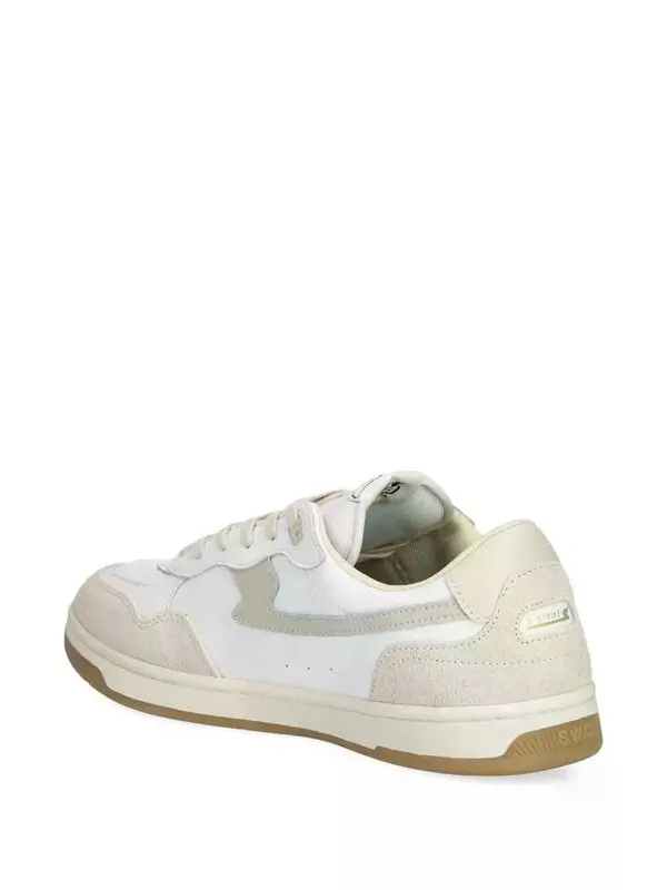 S.W.C STEPNEY WORKERS CLUB Leather Suede Low-top Sneakers - White