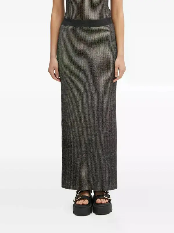 SAMSOE SAMSOE Ribbed-knit Maxi Skirt