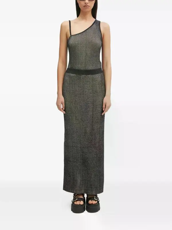 SAMSOE SAMSOE Ribbed-knit Maxi Skirt