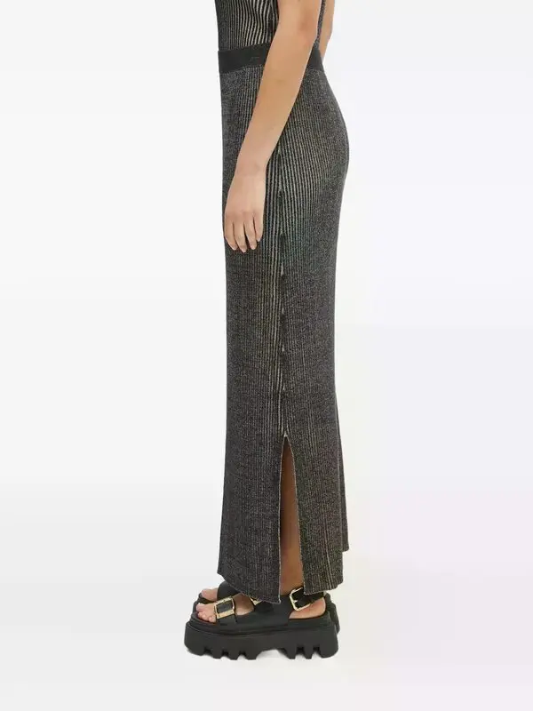 SAMSOE SAMSOE Ribbed-knit Maxi Skirt