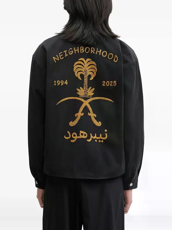 NEIGHBORHOOD Souvenir Embroidered Zip-up Jacket - Black