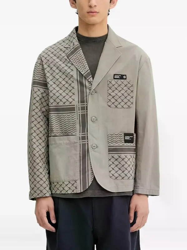 NEIGHBORHOOD Shemagh Patchwork Blazer - Grey