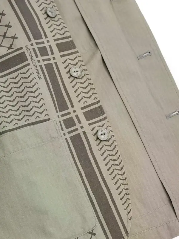 NEIGHBORHOOD Shemagh Patchwork Blazer - Grey