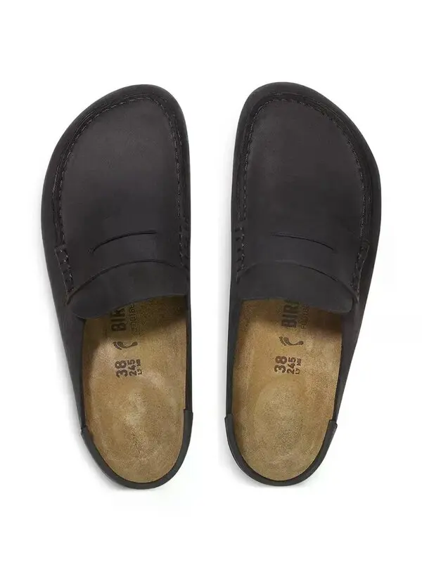 BIRKENSTOCK Penny-strap Leather Slides