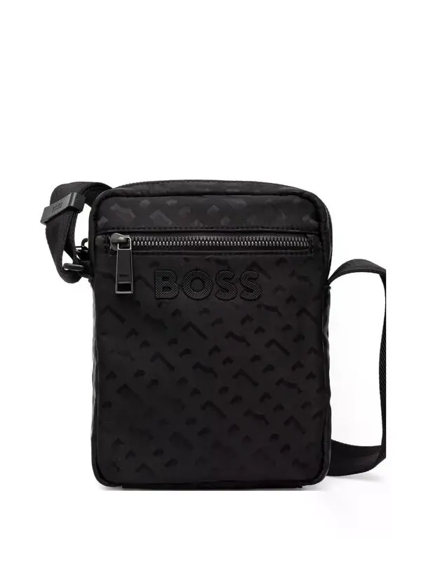 BOSS Logo Messenger Bag - Black