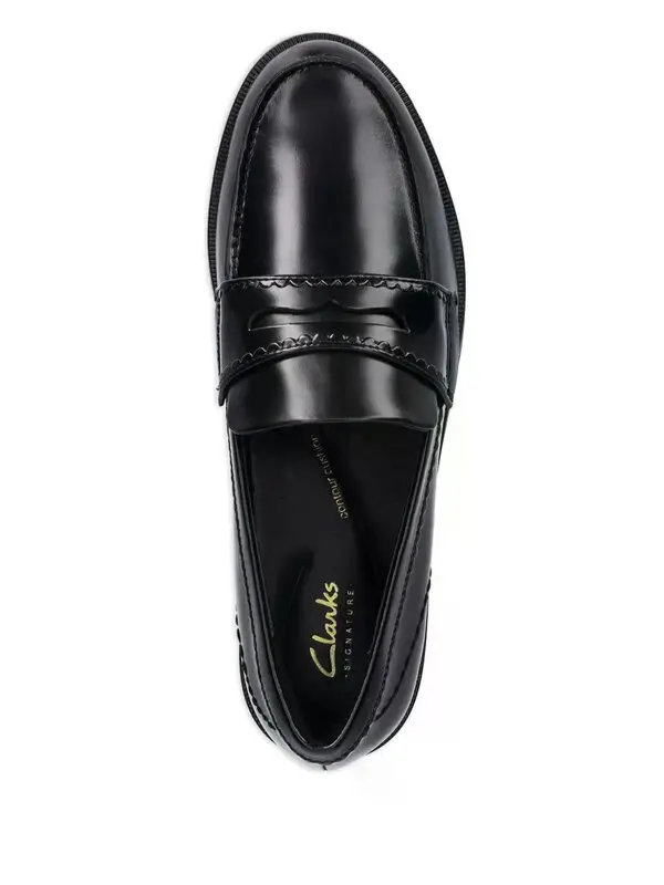 Clarks Penny Leather Loafers