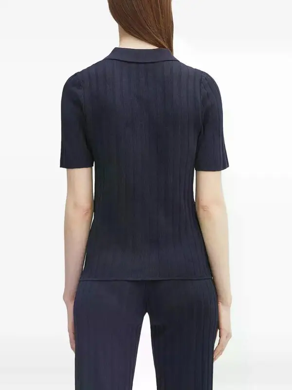 SPORTY & RICH Ribbed Polo Shirt