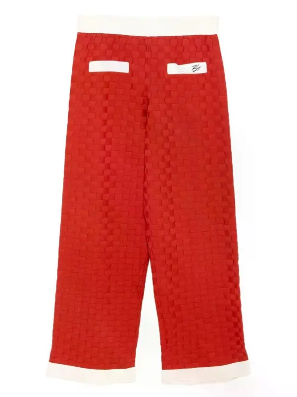Karl Lagerfeld Contrast Knit Trousers