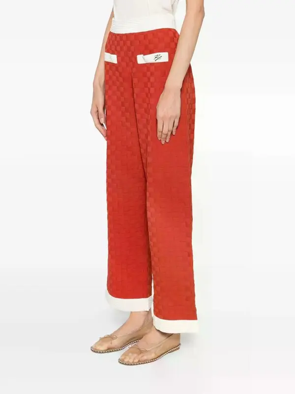 Karl Lagerfeld Contrast Knit Trousers