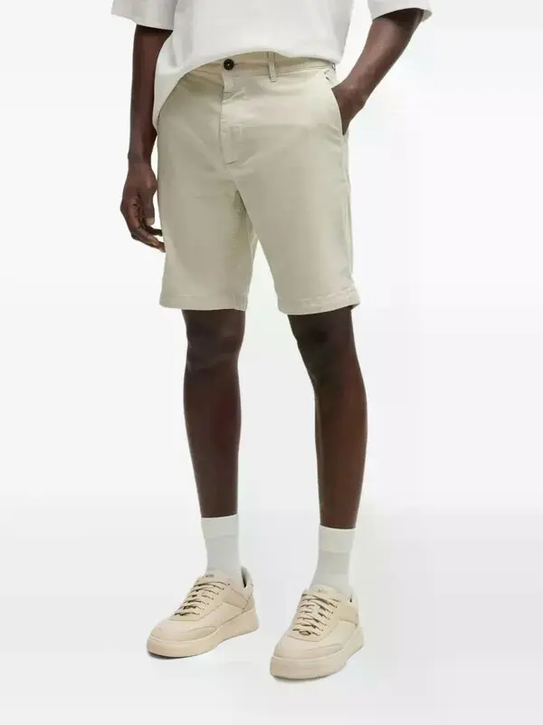 BOSS Flat-front Shorts - Neutrals