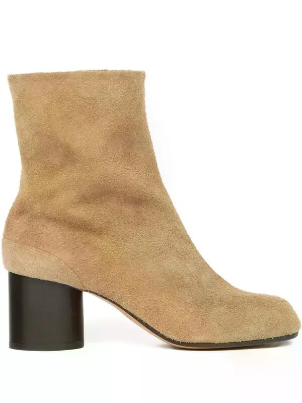 MAISON MARGIELA Tabi Suede Ankle Boots - Neutrals