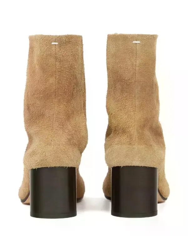 MAISON MARGIELA Tabi Suede Ankle Boots - Neutrals