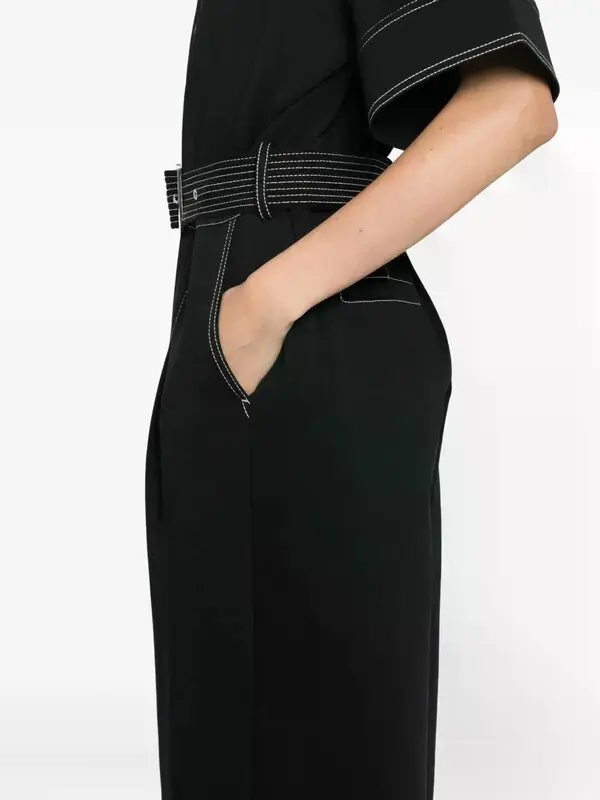 Karl Lagerfeld Contrast-stitch Jumpsuit