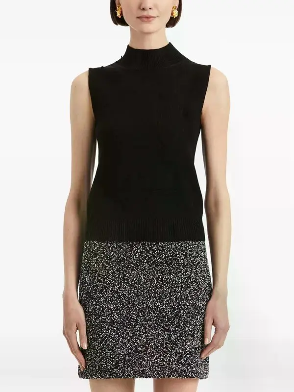 Oscar De La Renta Sleeveless Knit Top