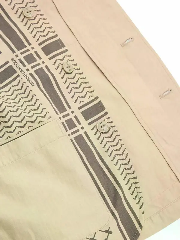 NEIGHBORHOOD Patterned Jacket With Pockets - Neutrals