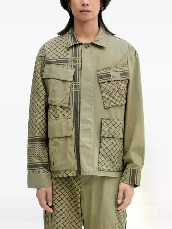 NEIGHBORHOOD Patterned-pocket Jacket - Green