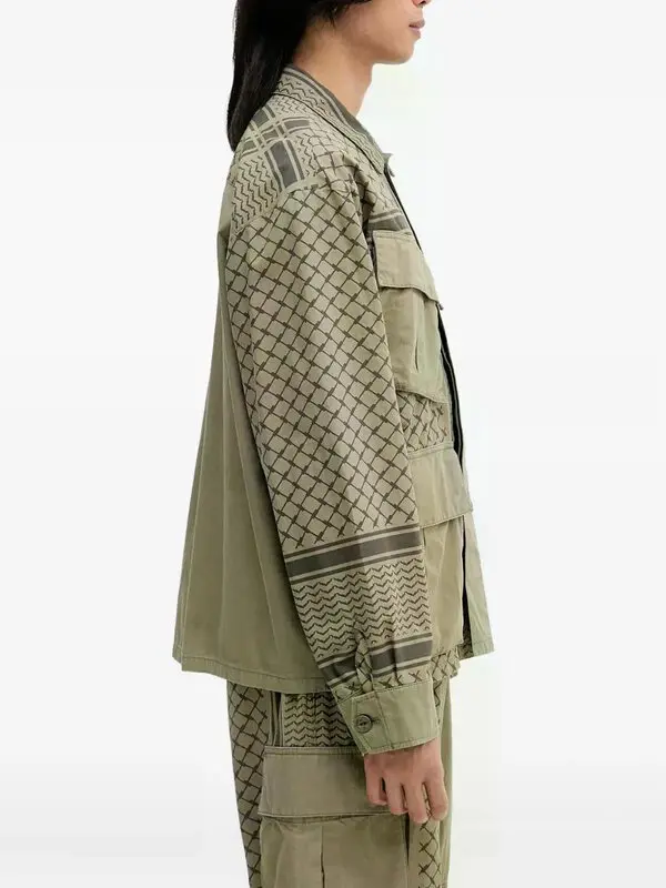 NEIGHBORHOOD Patterned-pocket Jacket - Green