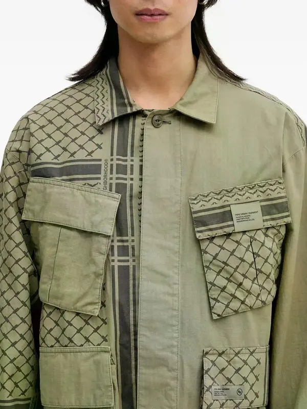 NEIGHBORHOOD Patterned-pocket Jacket - Green
