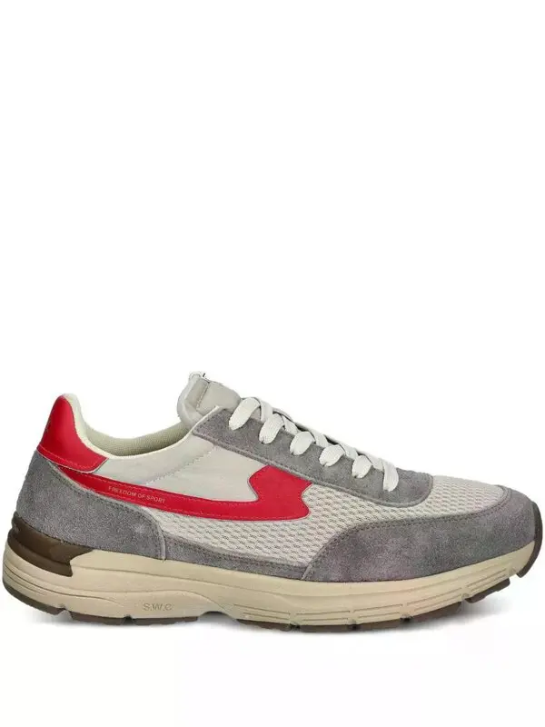S.W.C STEPNEY WORKERS CLUB Osier S-strike Suede Mesh Sneakers - Grey