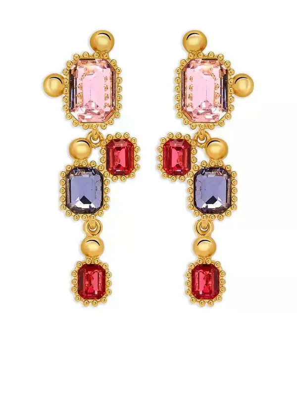Oscar De La Renta Scramble Clip-on Earrings - Gold