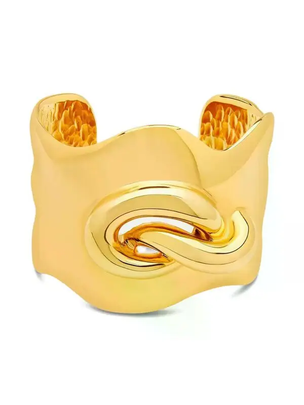 Oscar De La Renta Knot-detail Cuff Bracelet - Gold