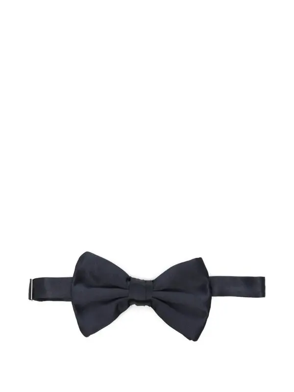 Giorgio Armani Woven Bowtie - Blue