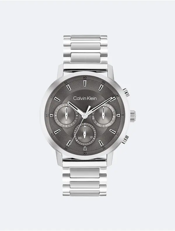 Calvin Klein Sunray Chronograph Bracelet Watch - Silver