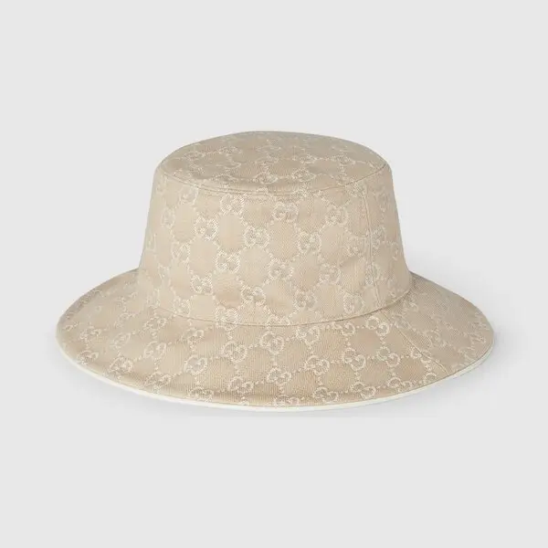 Gucci Gg Denim Bucket Hat - White