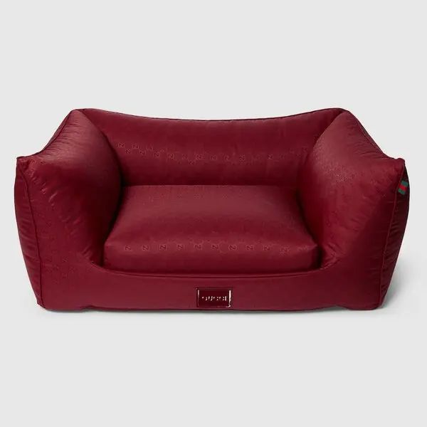 Gucci Small Gg Nylon Pet Bed - Bordeaux