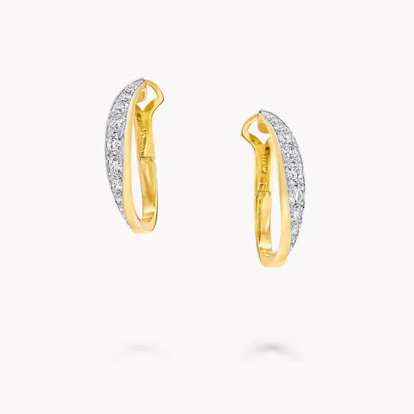 Graff Spiral Diamond Earrings - Yellow Gold