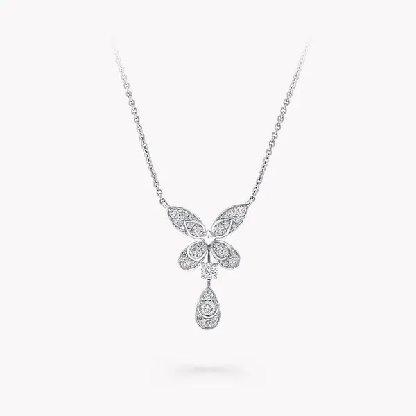 Graff Butterfly Diamond Pendant - White Gold