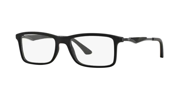 Ray-ban Full Rim Rectangle Eyeglasses - Noir