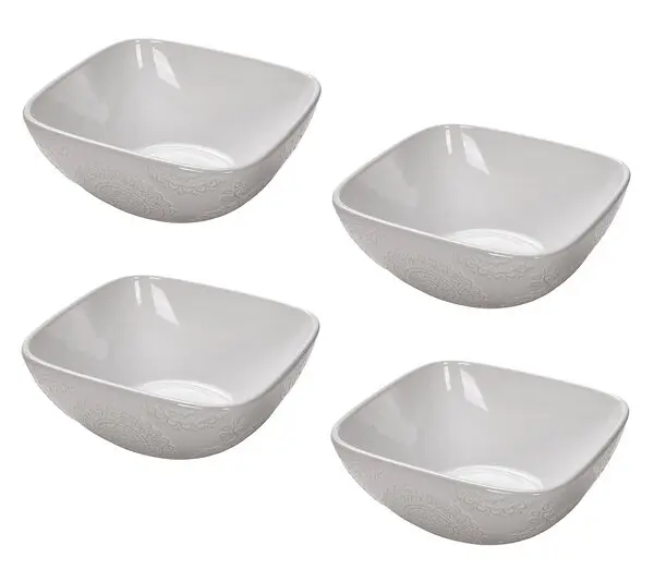 TEMP-TATIONS As Is Mila Set Of 24oz Cereal Bowls - One-color