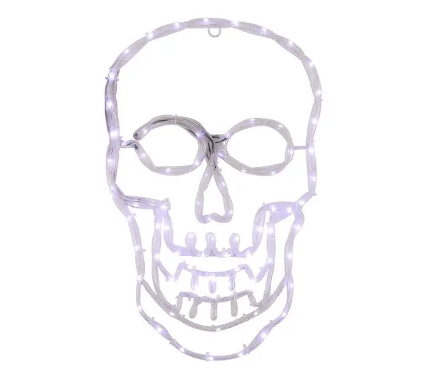 NORTHLIGHT Led Skull Halloween Window Silhouett 18 - One-color