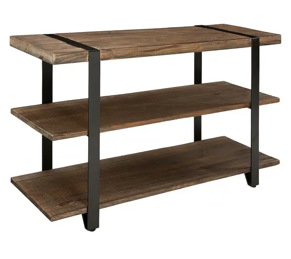 ALATERRE FURNITURE Sonoma 48' Wood Media Consol E Table - One-color
