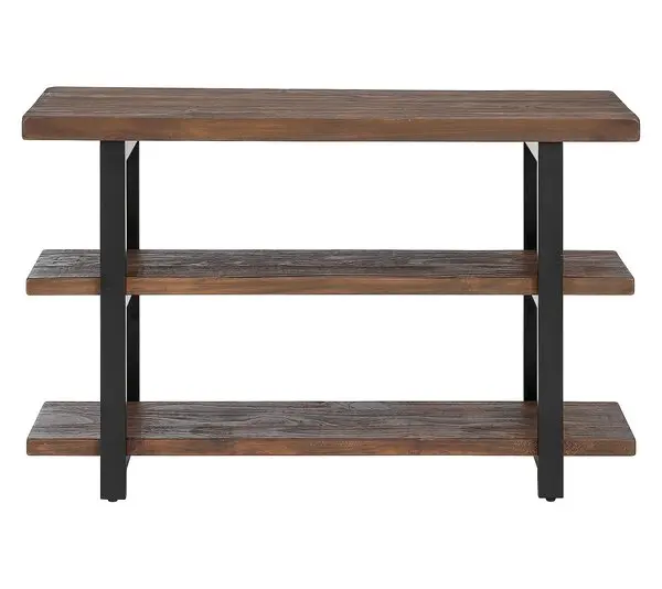 ALATERRE FURNITURE Pomona 48' Wood Media Consol E Table - One-color