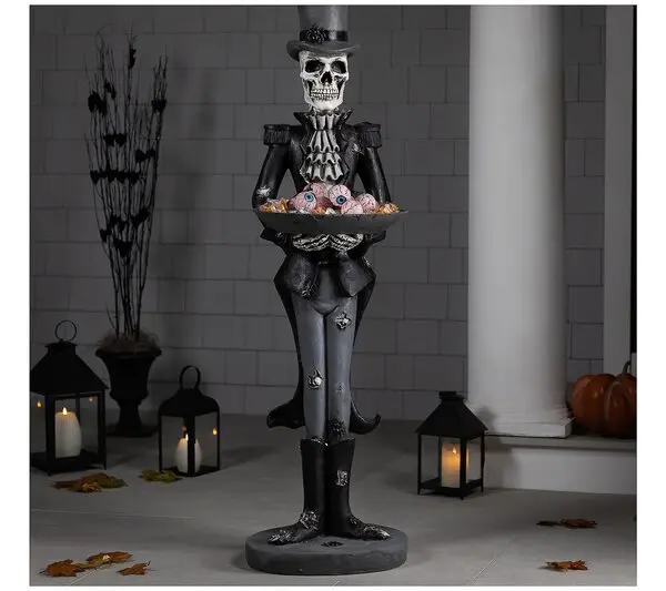NORTHLIGHT Skeleton Butler Halloween Figure 4.5