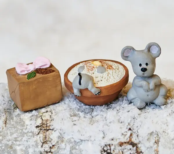 KLARBORG Baby Mice Mussi & Little Nus Figurine - One-color