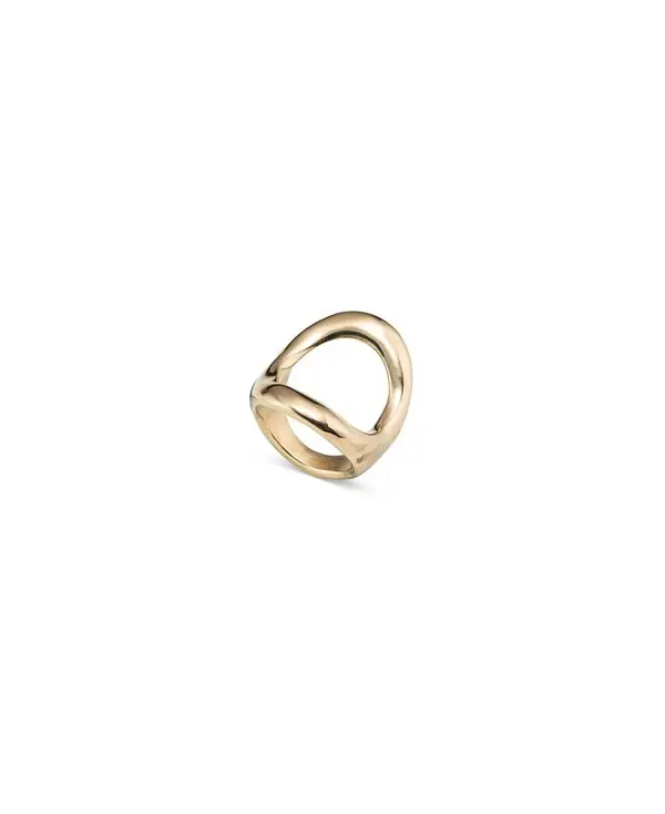 UNODE50 Open Oval Ring - Gold