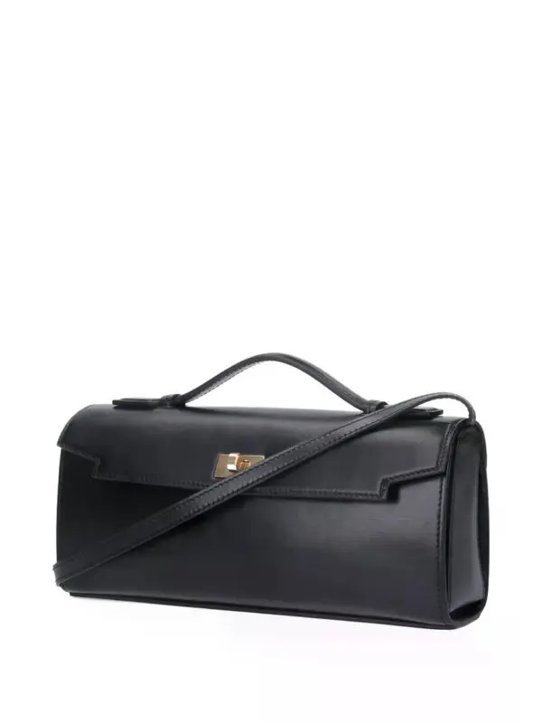 ANYA HINDMARCH Mortimer Top-handle Clasp Clutch - Black