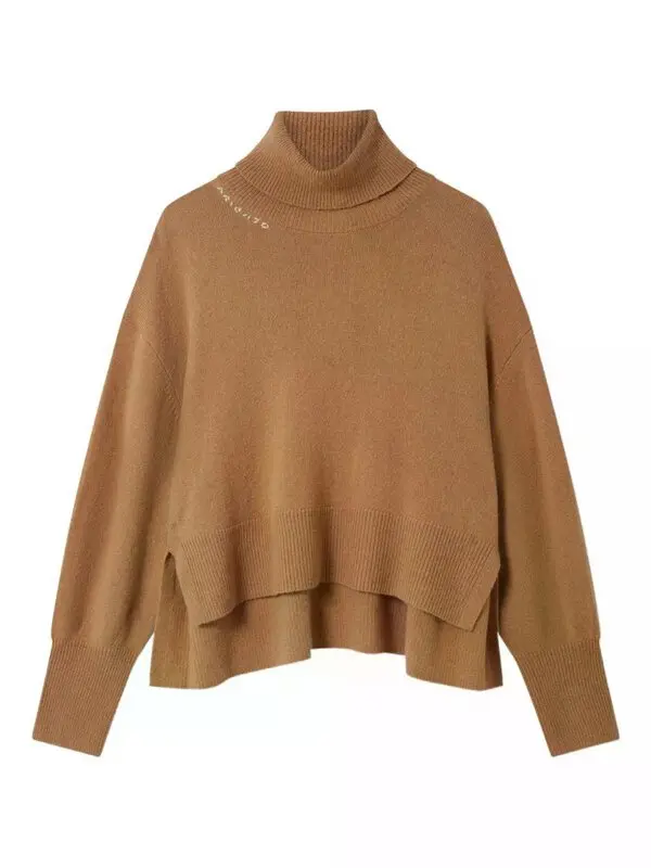 Axel Arigato High Neck Sweater With Split Hem