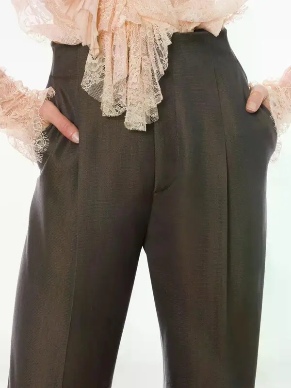 Alberta Ferretti Wool-blend Trousers